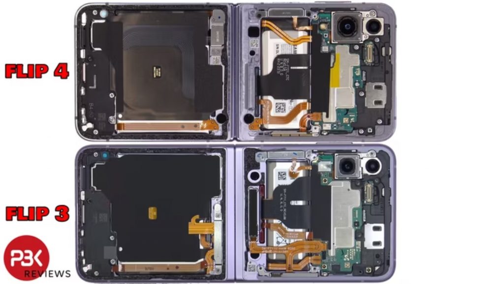 Galaxy Z Flip 4 teardown video shows modest improvements over the Z ...