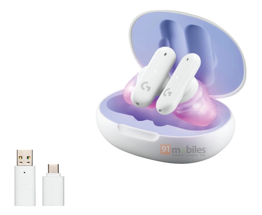 Logitech G FITS TWS earphones with semi-in-ear design, LED light ...