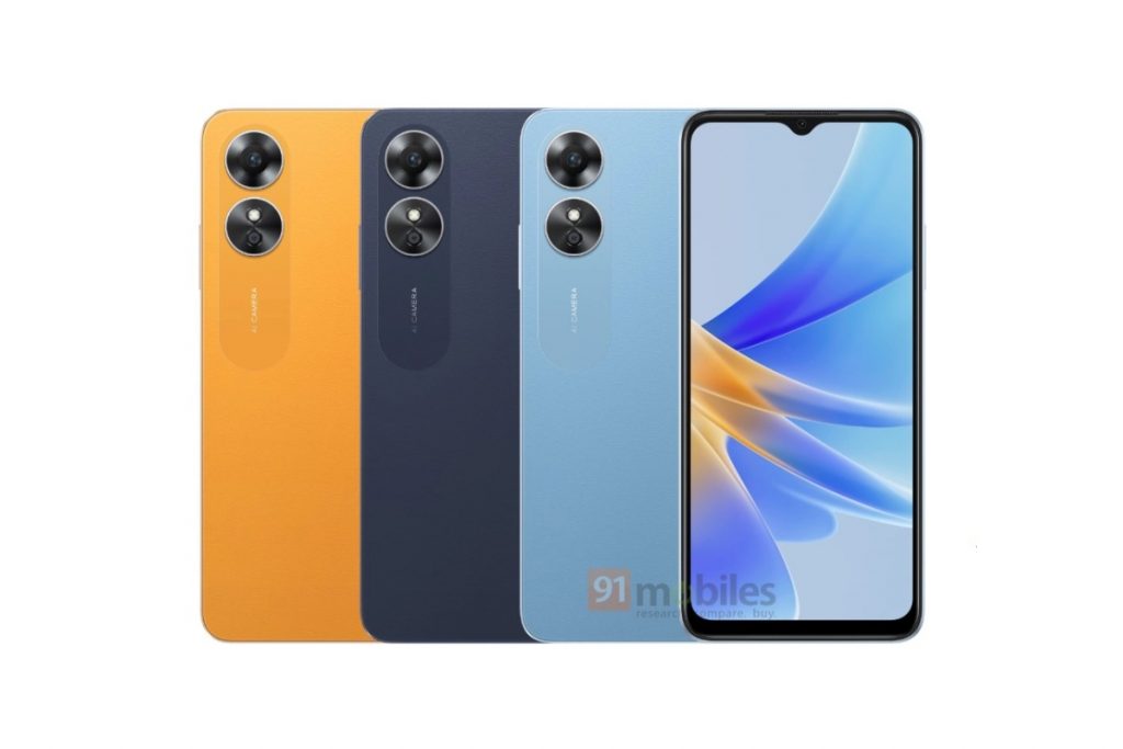 OPPO A17 leaked renders reveal design, key specifications leaked as ...