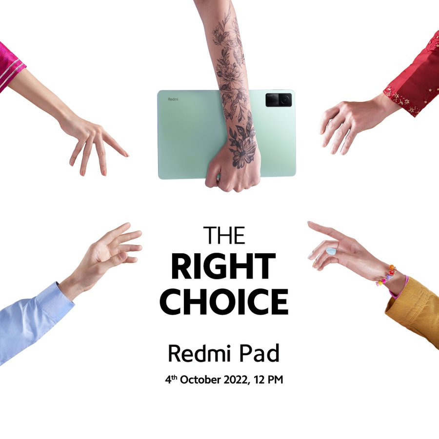 Redmi Pad confirmed to launch in India on October 4th - Gizmochina