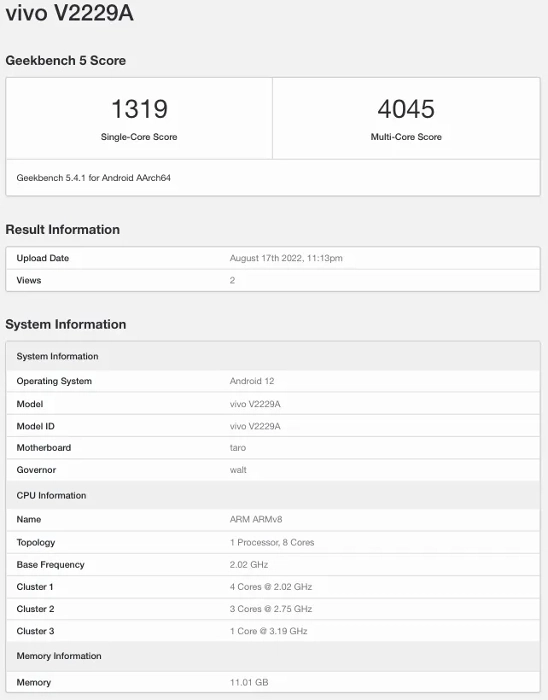 Vivo X Fold S Visto En Geekbench Con Snapdragon 8 Gen1 Soc Próximo