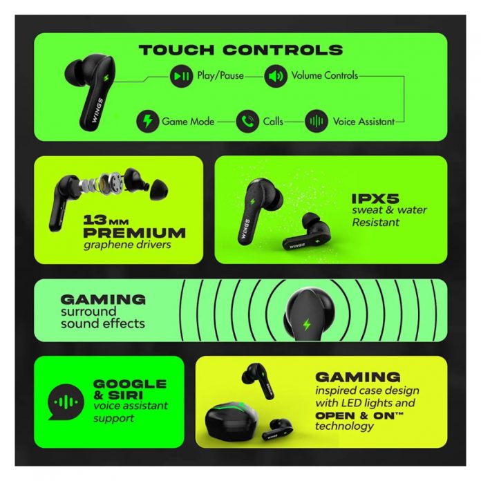 Wings Phantom 400 Series Gaming TWS launched in India - IT基礎