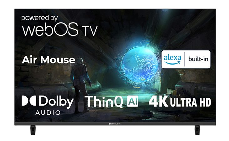 Zebronics ZEB-55W2 TV with 4K resolution, WebOS launched in India ...