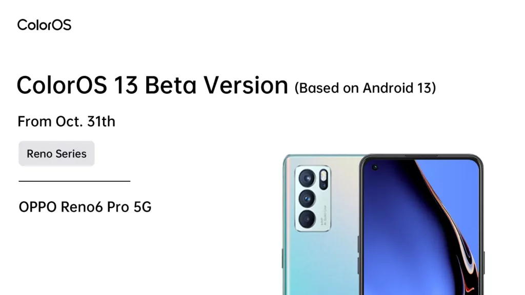 OPPO Reno 6 Pro, 6 Pro, and 6 Pro Plus start receiving ColorOS 13 Beta update - Gizmochina