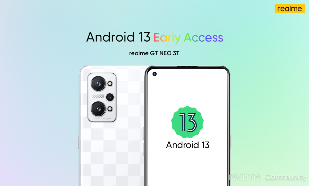 Realme GT Neo 3T, 9i 5G receiving Android 13 x Realme UI 3.0 Early Access update - Gizmochina
