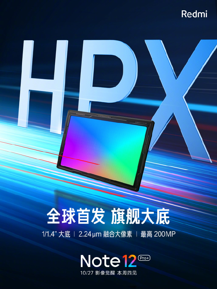 Redmi Note 12 Pro+ to sport 200MP Samsung HPX camera, series to include three devices - Gizmochina