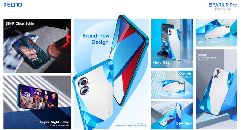 Tecno Spark 9 Pro Sport Edition launched in partnership with BMW's ...