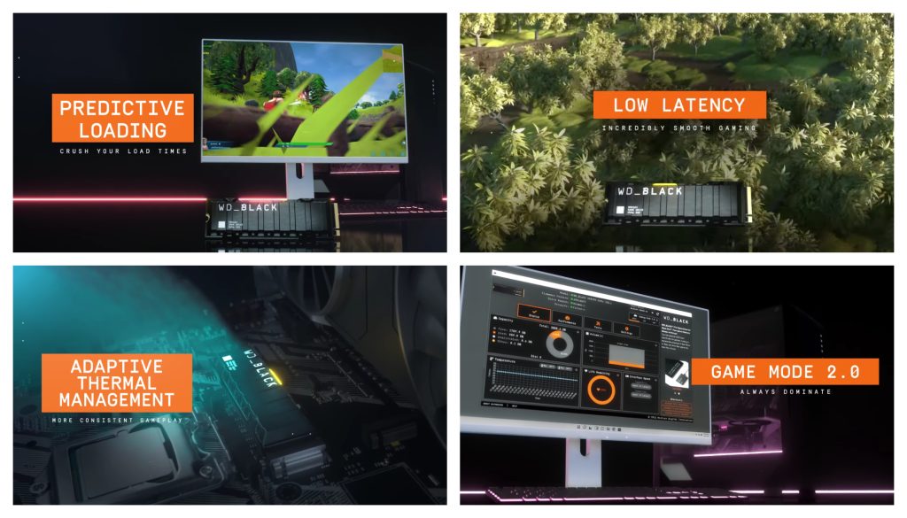 WD_BLACK SN850X NVMe SSD with up to 7300 MBps read speeds, optional ...