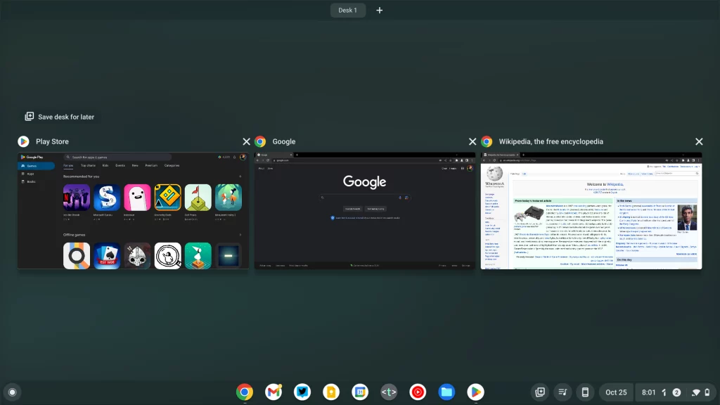 ChromeOS 107 update goes live with Save desk for later, easy accents ...