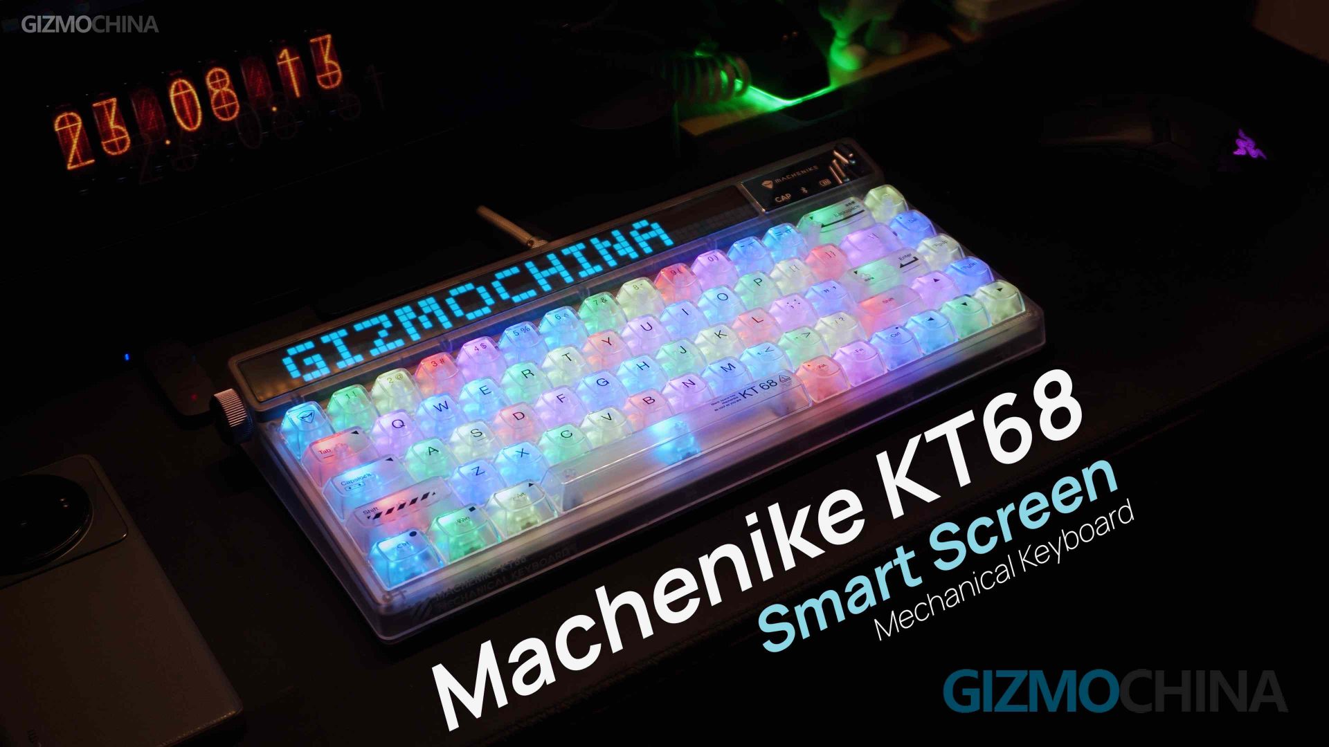 Machenike KT68 Smart Screen Keyboard Review - Typing Machine From the ...