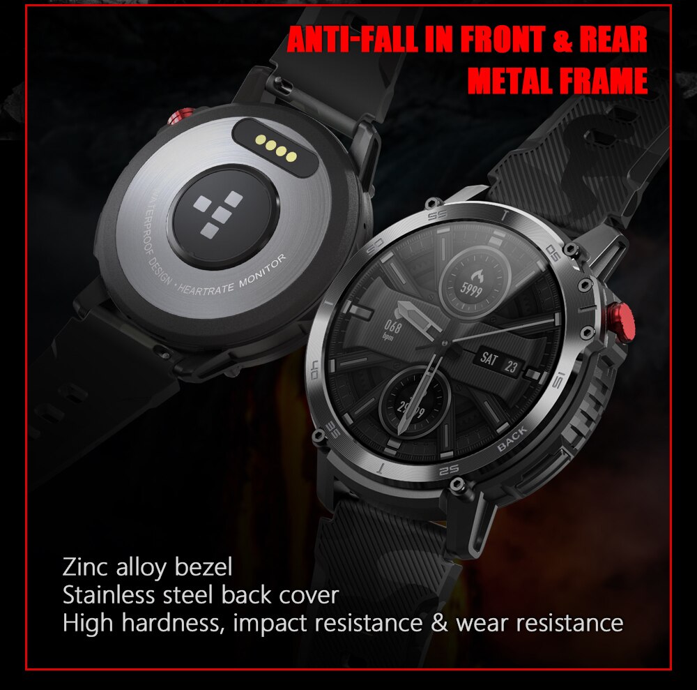 M Juniu C22 smartwatch with Bluetooth calling, blood oxygen & heartrate ...