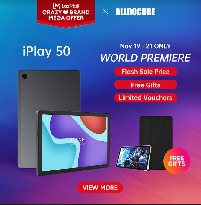 ALLDOCUBE launches iPlay 50 Tablet Globally on Lazada (Discount up to ...