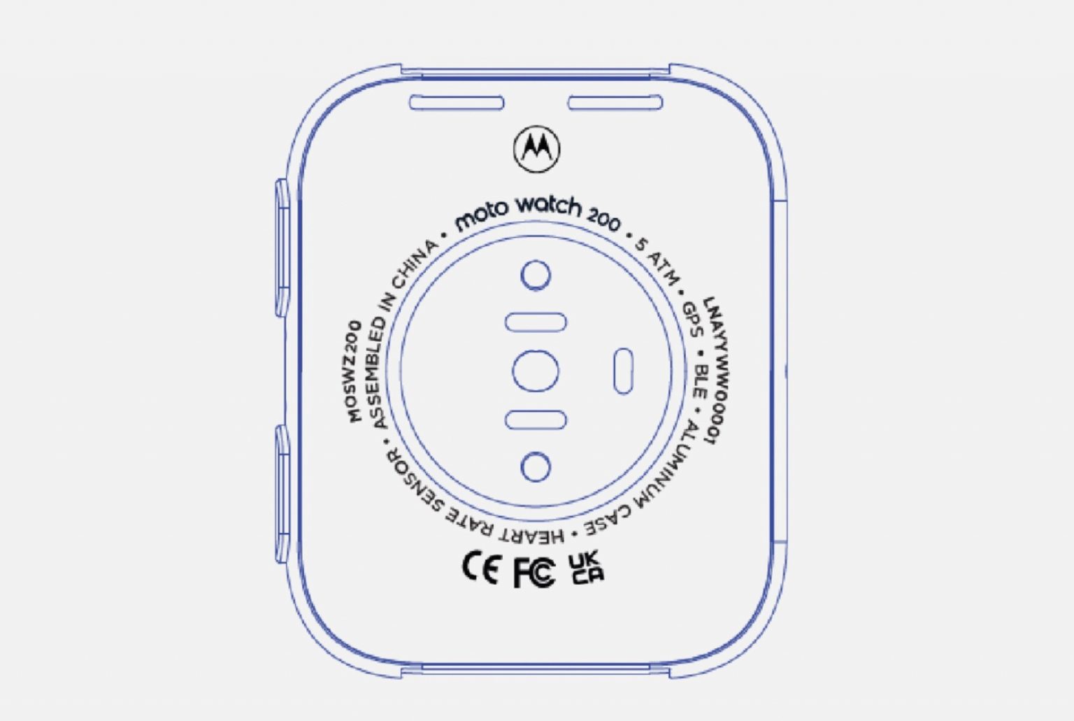 Moto Watch 200 leaked images suggest both circular & rectangular models ...