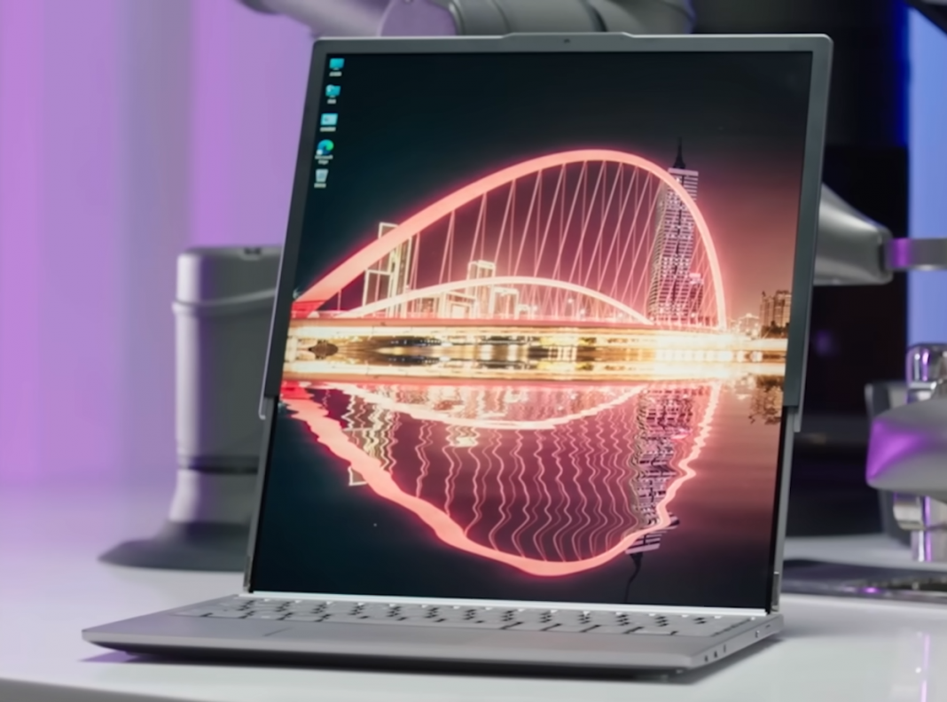 Lenovo Showcases a Rollable Display-packing Laptop Prototype at Tech ...