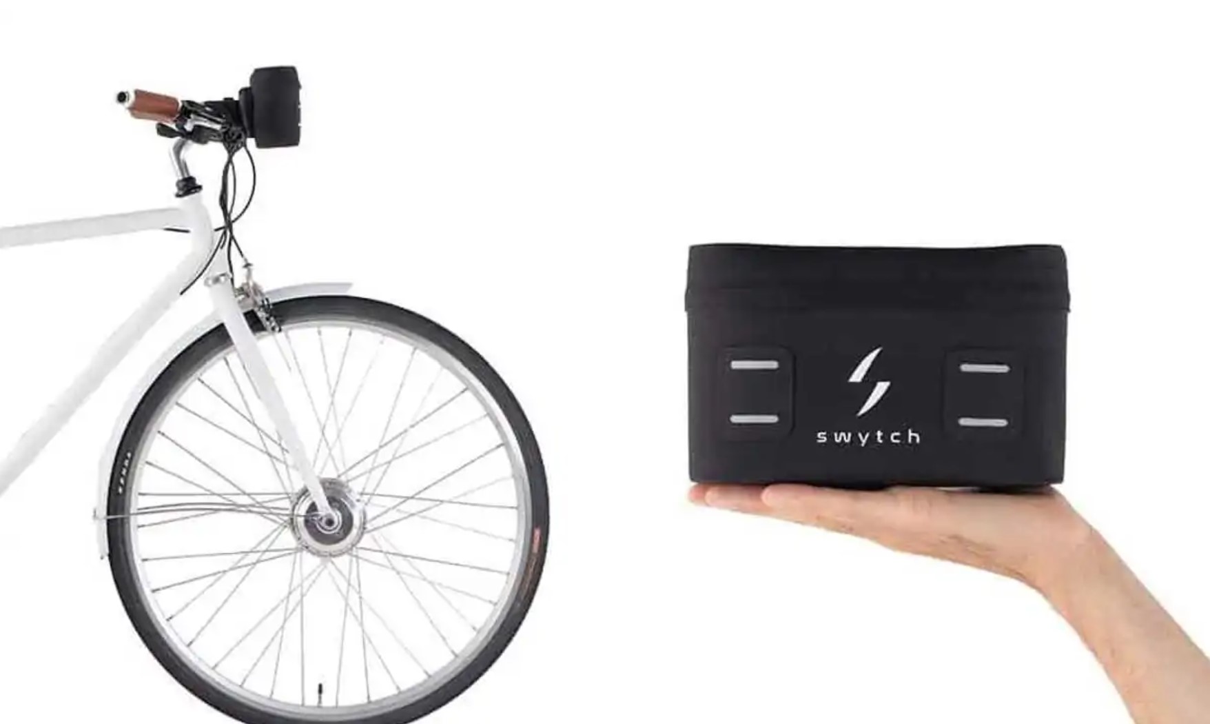 Swytch e-bike Conversion Kit with a 250W gear hub motor and 98kWh ...