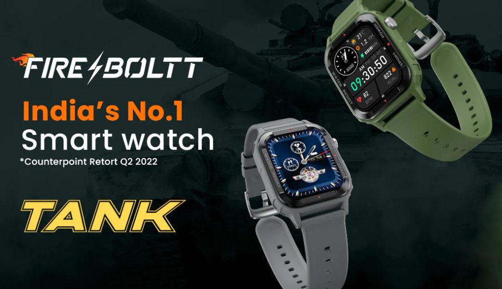 Fire-Boltt Tank & Rise smartwatches with BT Calling launched in India - Gizmochina