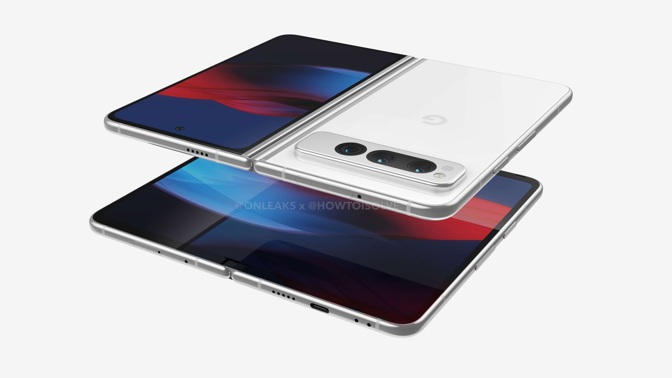 Google Pixel Fold Surfaces in High-quality Leaked Renders, Dimensions ...
