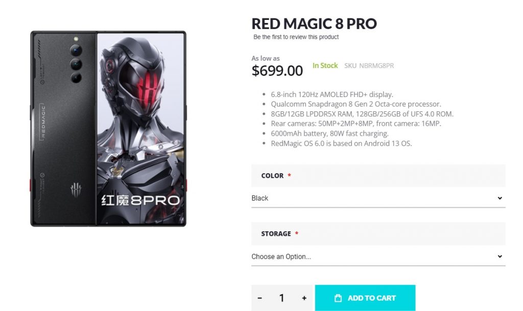 Get Red Magic 8 Pro Gaming Phone for $699 on Giztop - Gizmochina