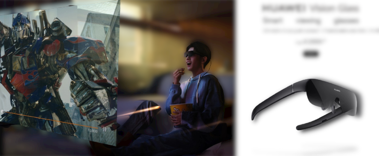 Huawei Vision Glass With 120-Inch Micro OLED Virtual Screen Launched ...