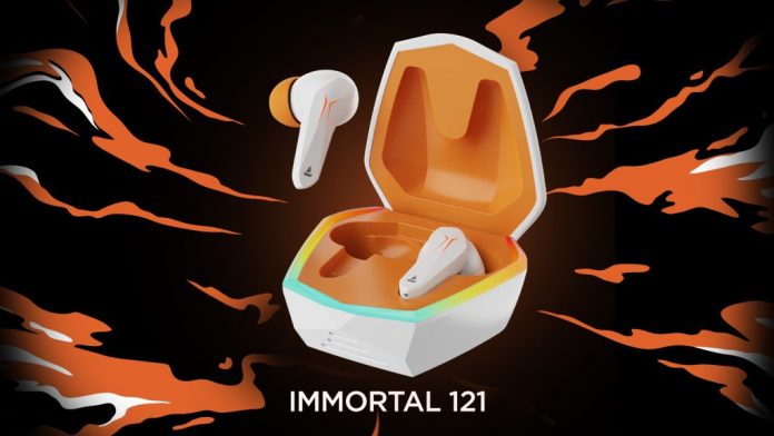 boAt Immortal 121 TWS Gaming Earbuds With Fast Charging, 40h Battery ...