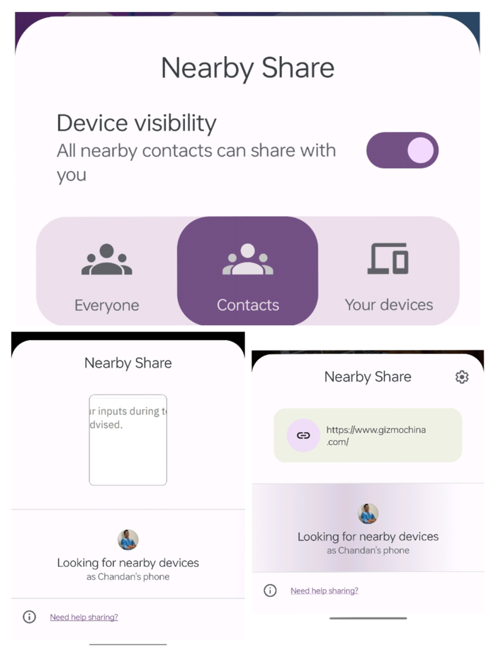 Material You for Nearby Share on Android Gets Some Minor Tweaks ...