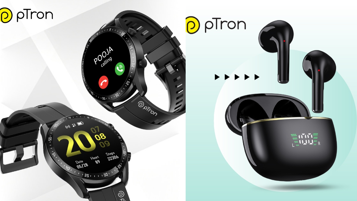 pTron Force X11P Smartwatch, Bassbuds Perl TWS Earphones Launched in ...