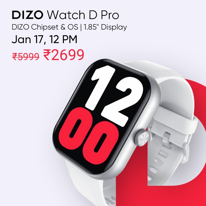 Dizo Watch D Ultra & Watch D Pro launched in India - Gizmochina