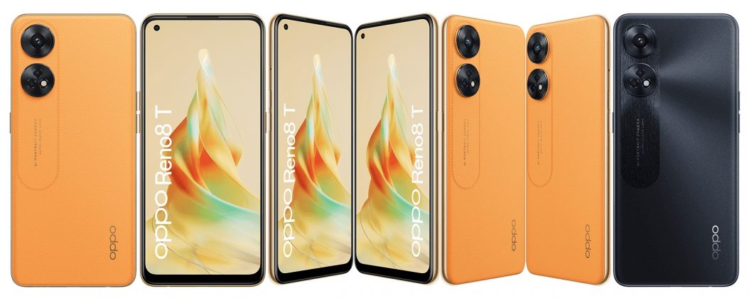 Oppo Reno 8T 4G Renders Leaked, Design Revealed from All Sides - Gizmochina