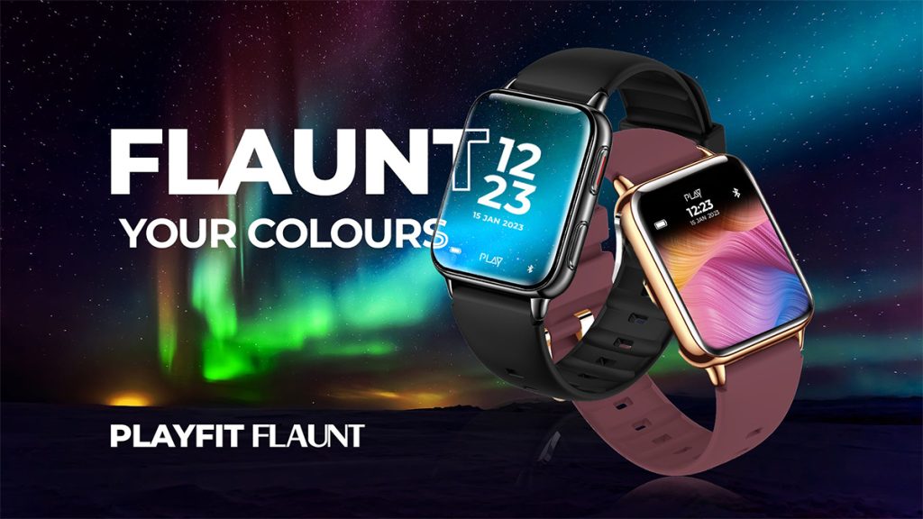 PLAYFIT Flaunt Smartwatch Launched With 1.78″ Amoled Display, Bluetooth ...
