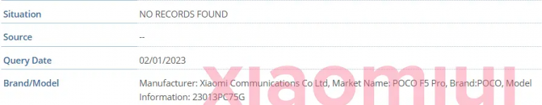 Poco F5 Pro name spotted with model number in IMEI database - Gizmochina