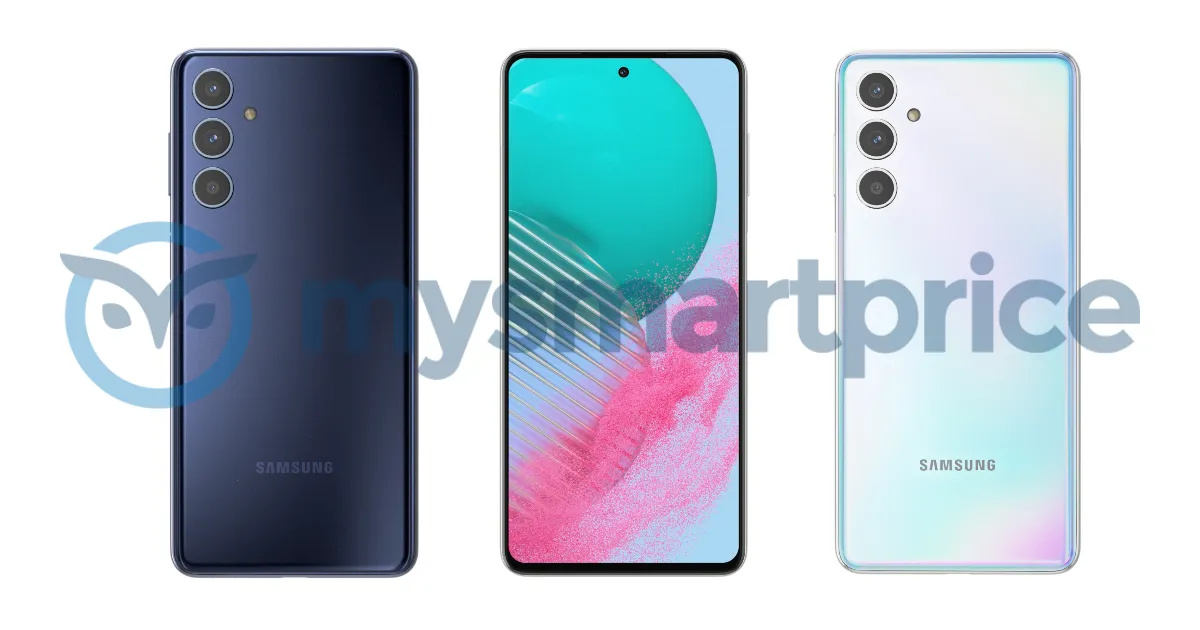 Galaxy M54 Stars in Leaked Renders, Color Options & Design Revealed ...