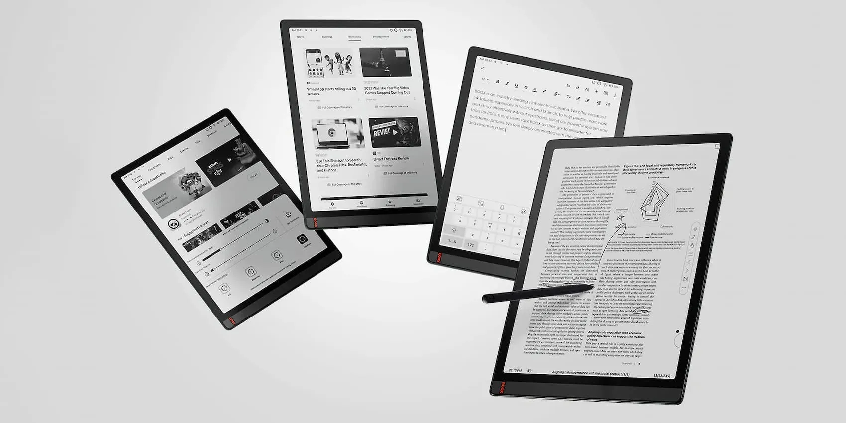 Onyx Boox Tab X Android Tablet With a 13.3-inch e-Ink Display Unveiled - Gizmochina