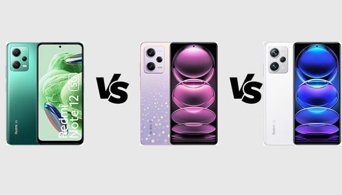 Redmi Note 12 vs 12 Pro vs 12 Pro+ (India): Specs Comparison
