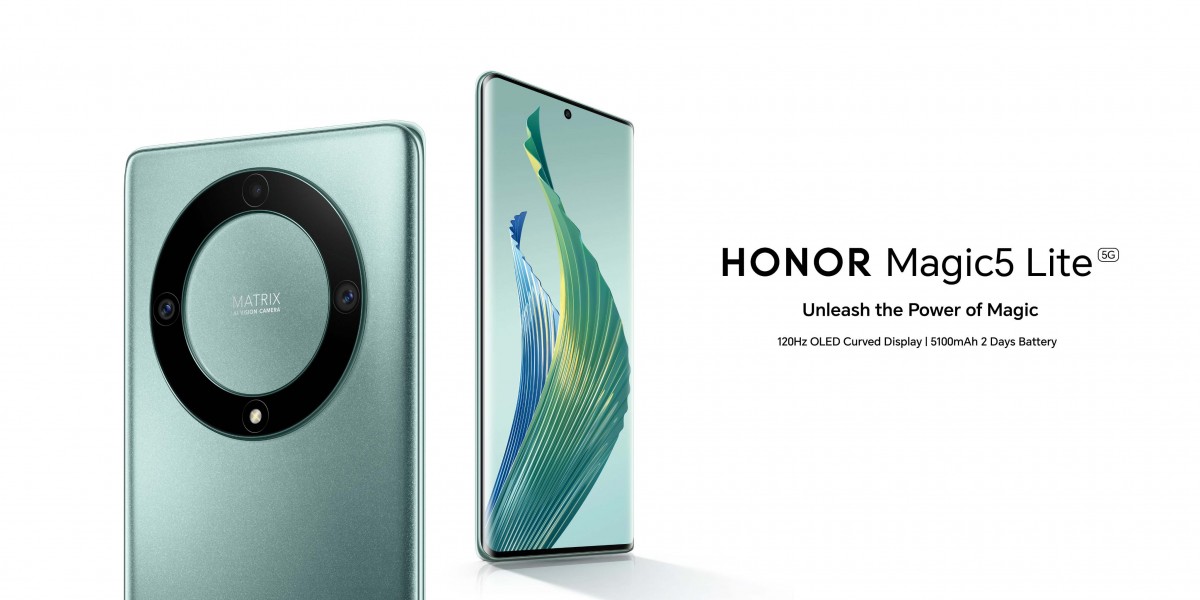 Honor Magic 5 Lite Announced at MWC 2023 With SD 695 and OLED Display - Gizmochina