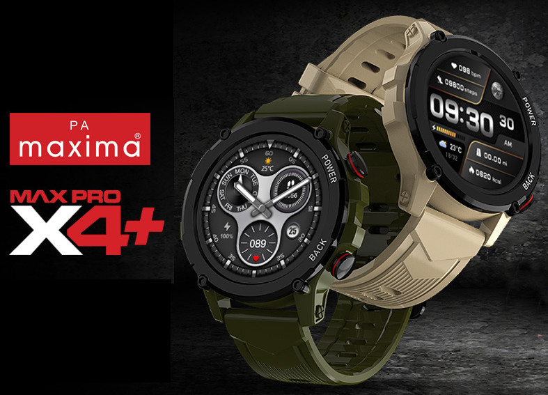 Maxima Max Pro X4+ Smartwatch With Bluetooth Calling Launched in India ...