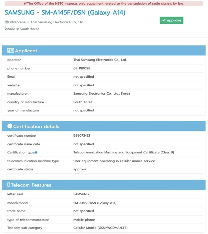 Samsung Galaxy M54 Spotted on Bluetooth SIG, While Galaxy A14 Surfaces ...