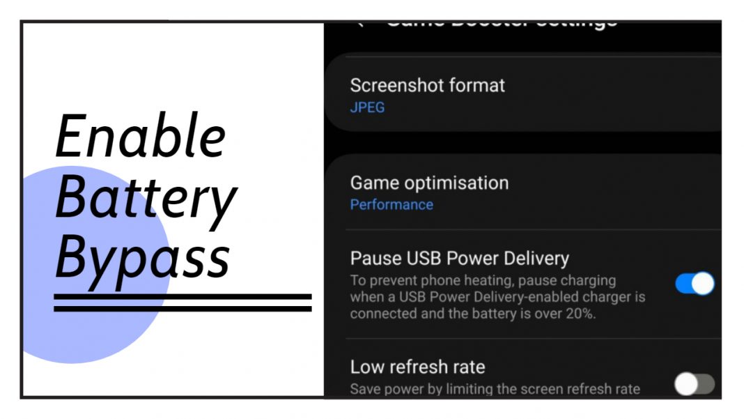 Step-by-Step Guide: Enabling Battery Bypass on Samsung Galaxy Devices ...