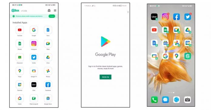 Guide to Install Google apps on Huawei Smartphones using GBox - Gizmochina