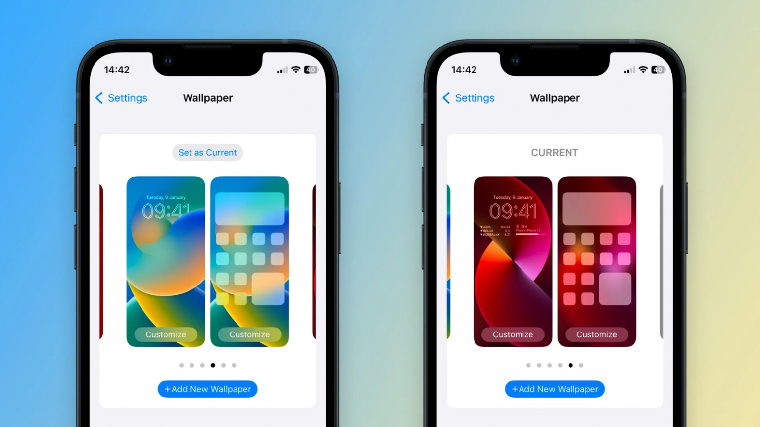 iOS 16.3 Users Can Add Lock Screen Widgets to a Classic Wallpaper, Only ...