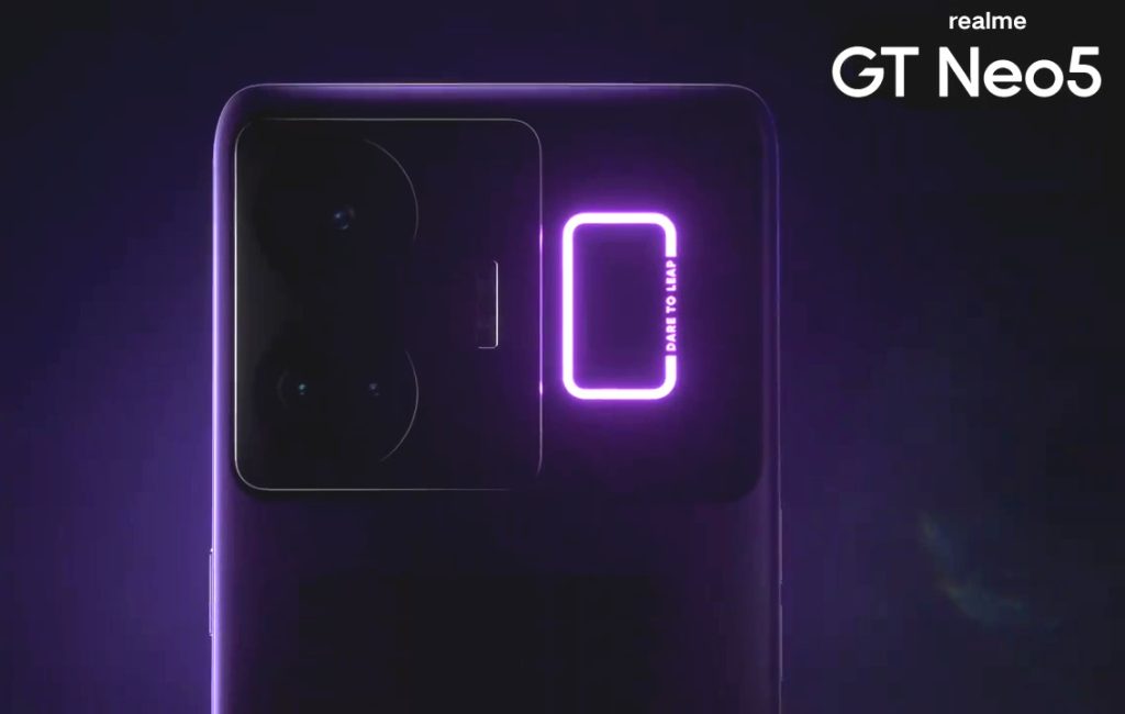 Realme GT Neo 5 Rear Design Teased With LED Lighting - Gizmochina