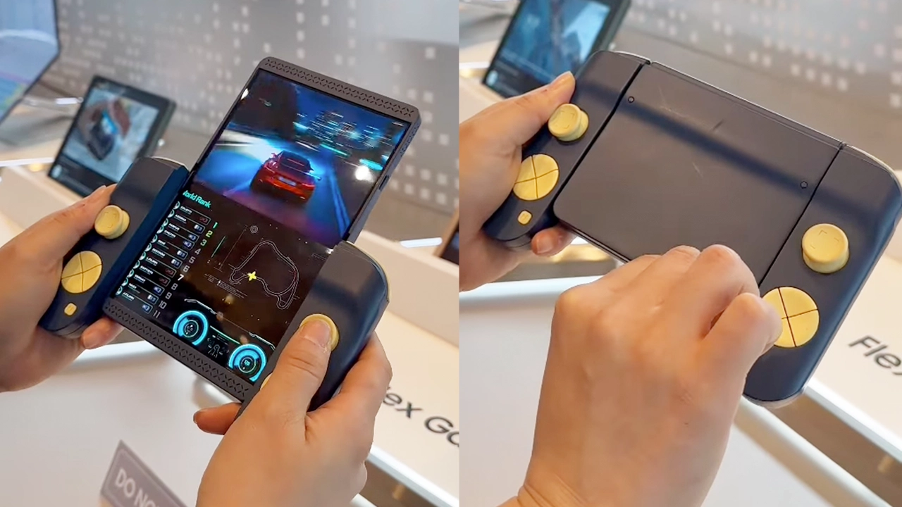 Check out the Samsung Flex Gaming Handheld Concept Showcased at CES 2023 - Gizmochina