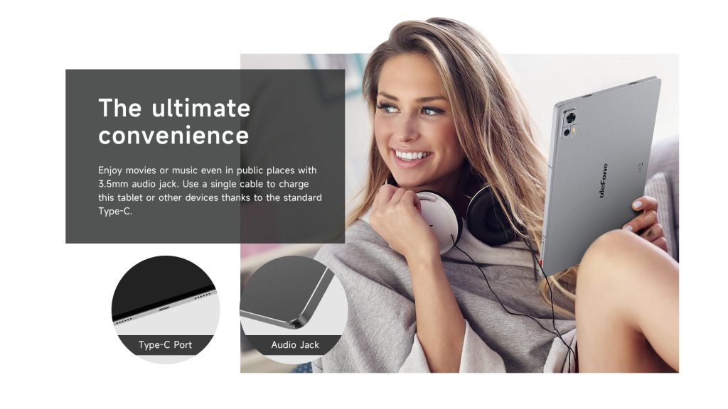 Ulephone Tab A8 with Android 12, quad speakers, and expandable storage ...