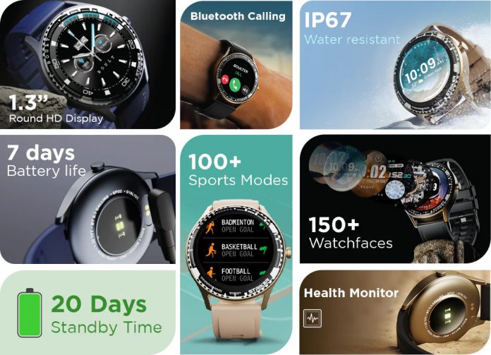 Boult Striker Smartwatch With 1.3” HD Display & Rs 1499 Pricetag ...