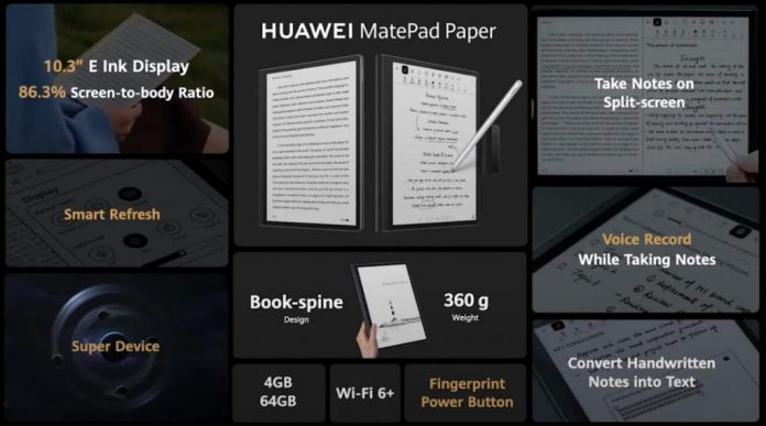 Huawei MatePad Paper Receives Update with Enhanced E-Reader and Note ...