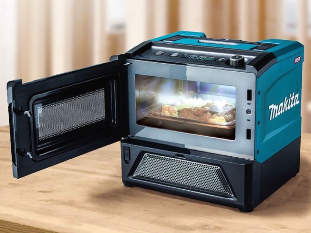 Makita MW001G portable microwave with USB charging unveiled in Japan ...