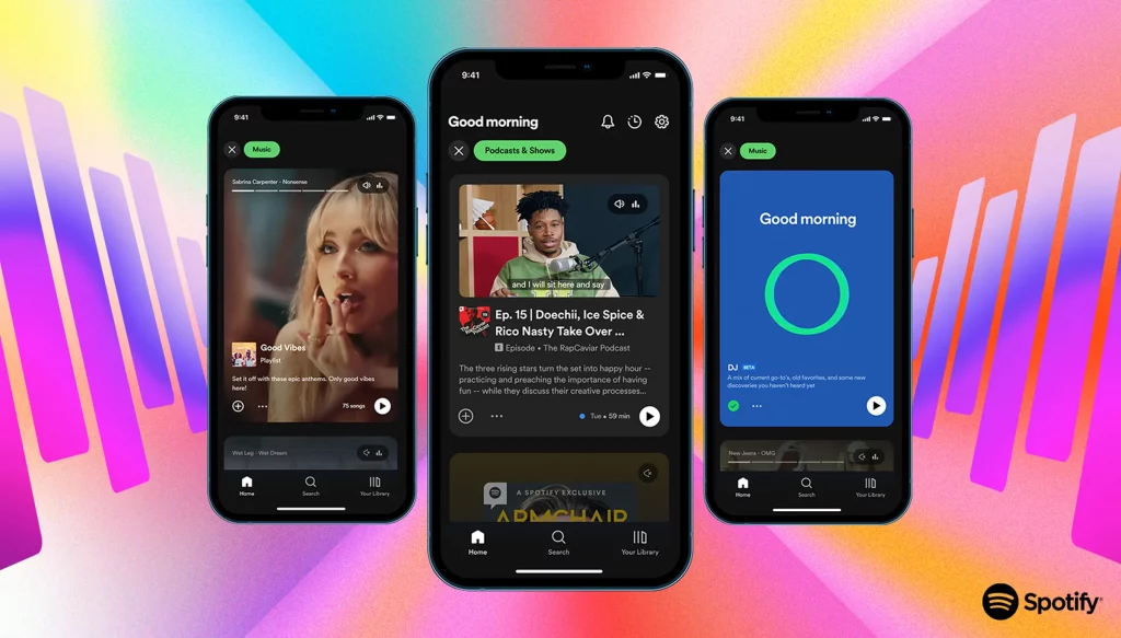 Spotify's Redesigned Homescreen Looks Like TikTok, Instagram & YouTube ...