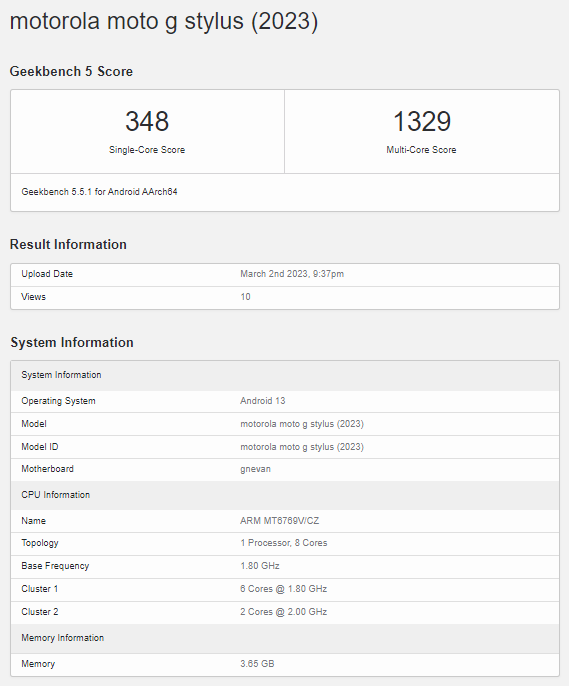 Moto G Stylus 2023 Visits Geekbench with MediaTek Helio G88, Could ...