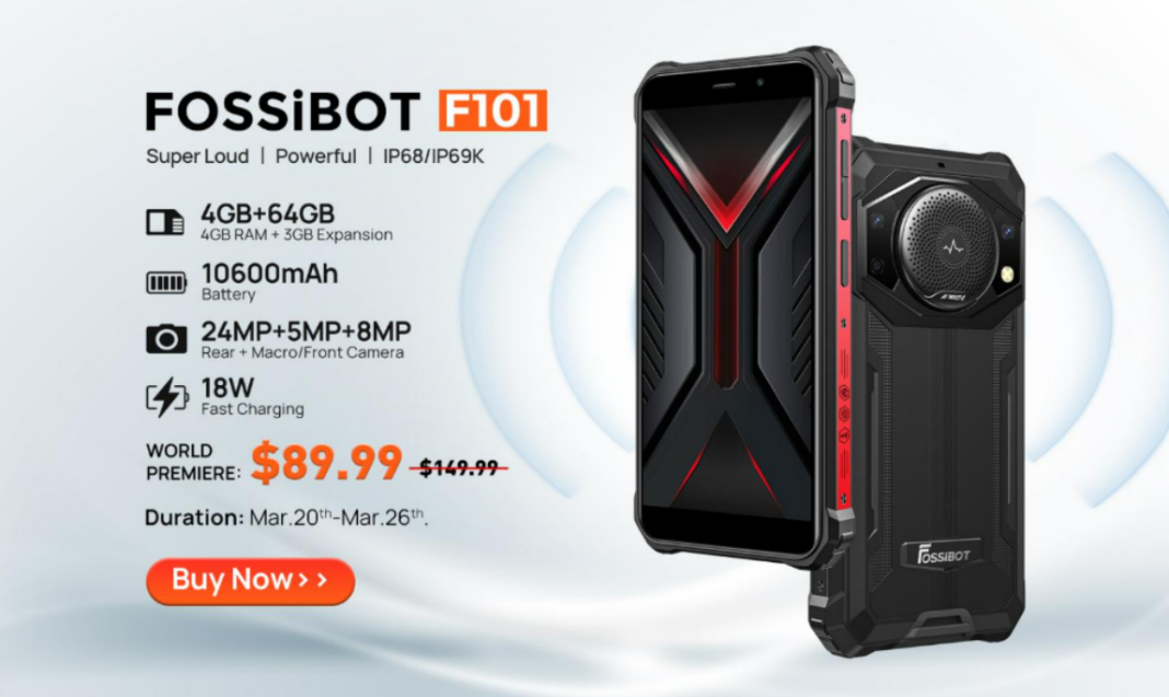 FOSSiBOT F101 World Premiere Deal: Get the rugged phone for just $89.99 ...