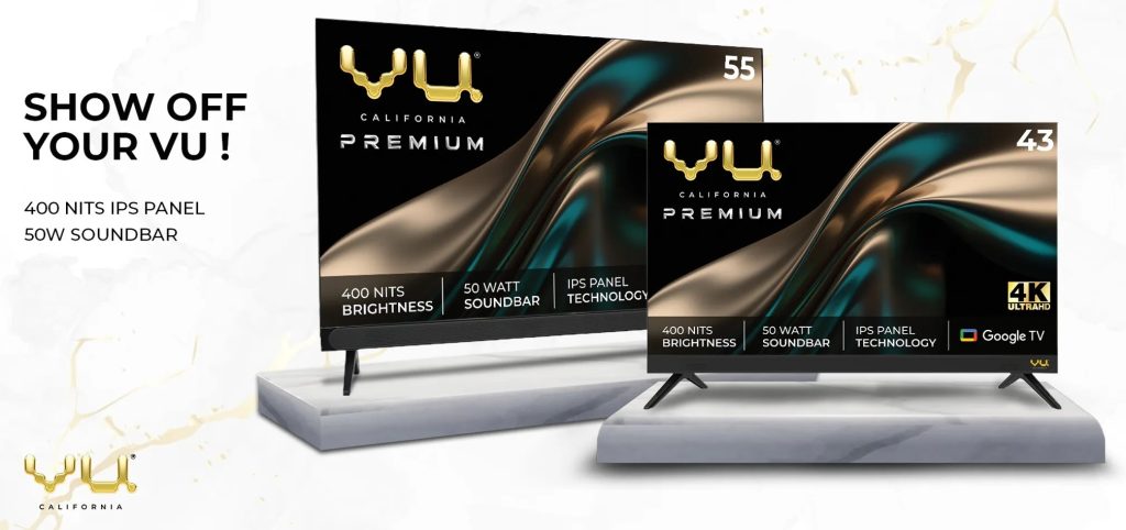 Vu Premium TV 2023 Edition With 4K Display Launched In India - Gizmochina