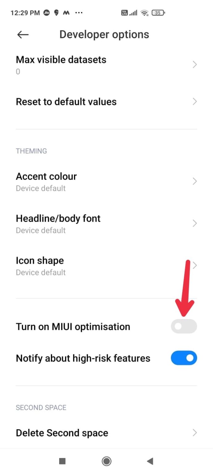 How to disable MIUI Optimization - Gizmochina